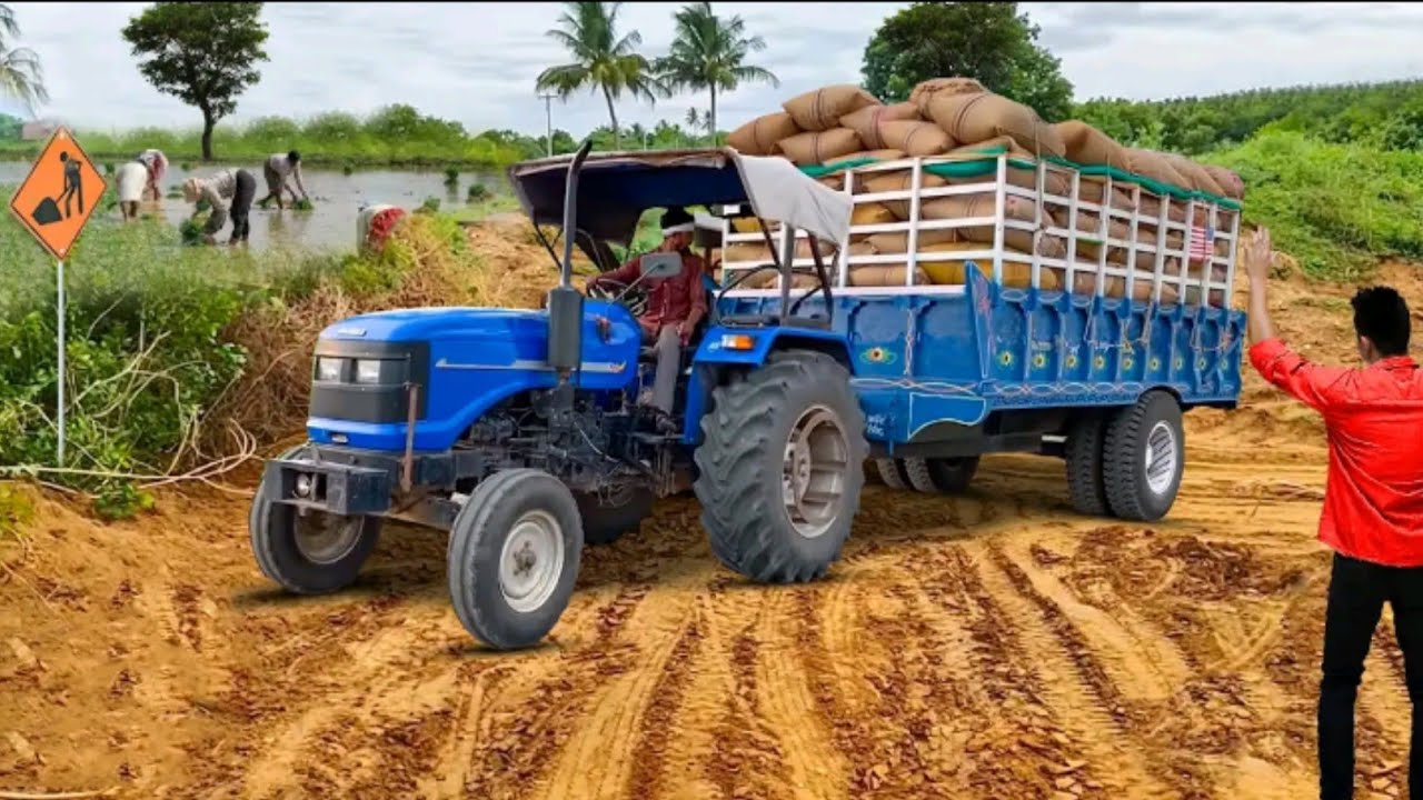 INDIAN TRACTOR TROLLEY OFFROAD GAMEPLAY ll CITY CONSTRUCTION ll # ...