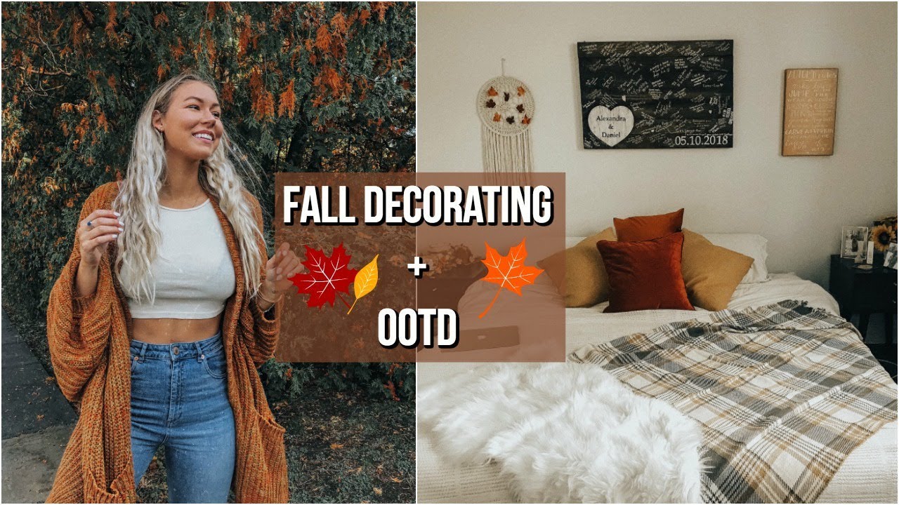 DECORATING MY HOME FOR FALL + an ootd - YouTube