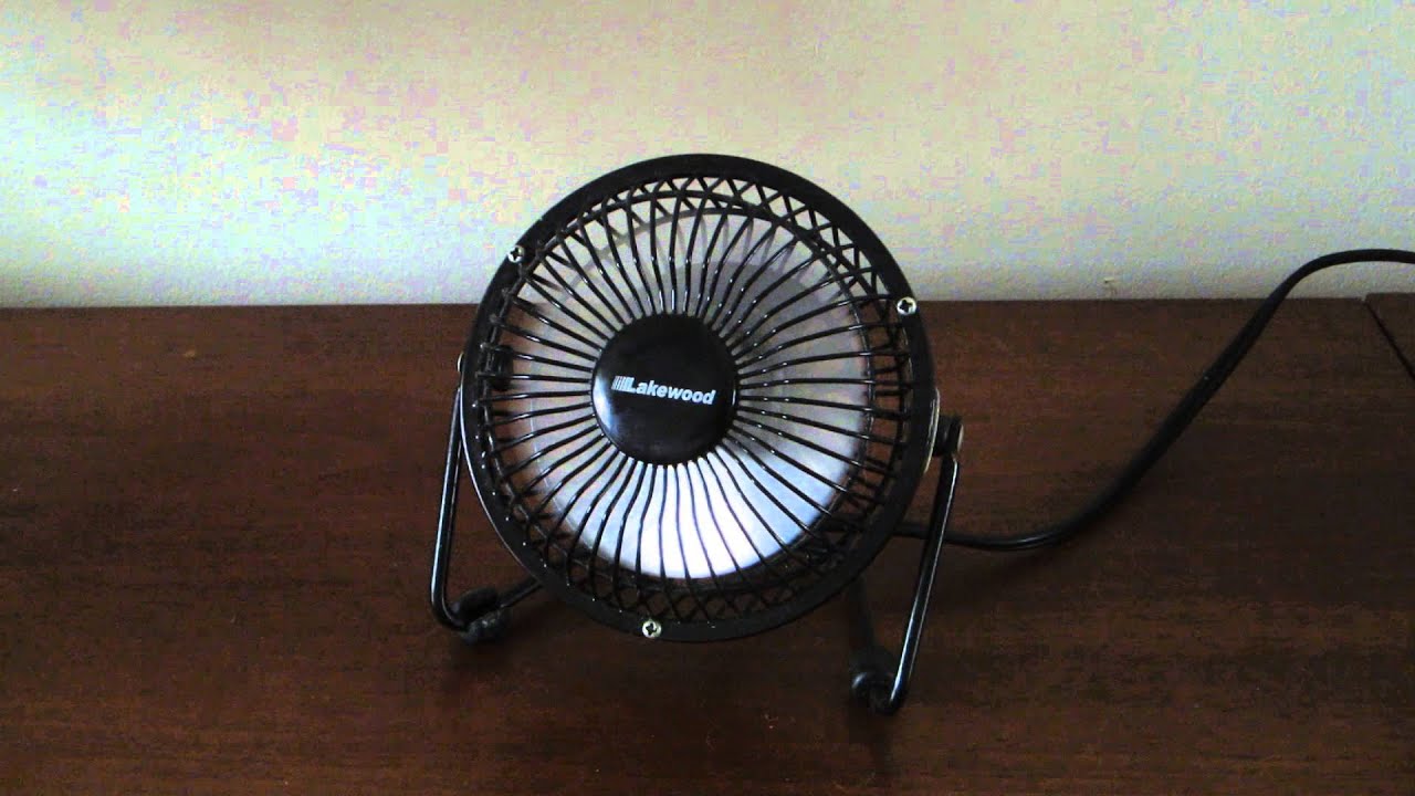Lakewood HV-4 4" Personal Fan - YouTube