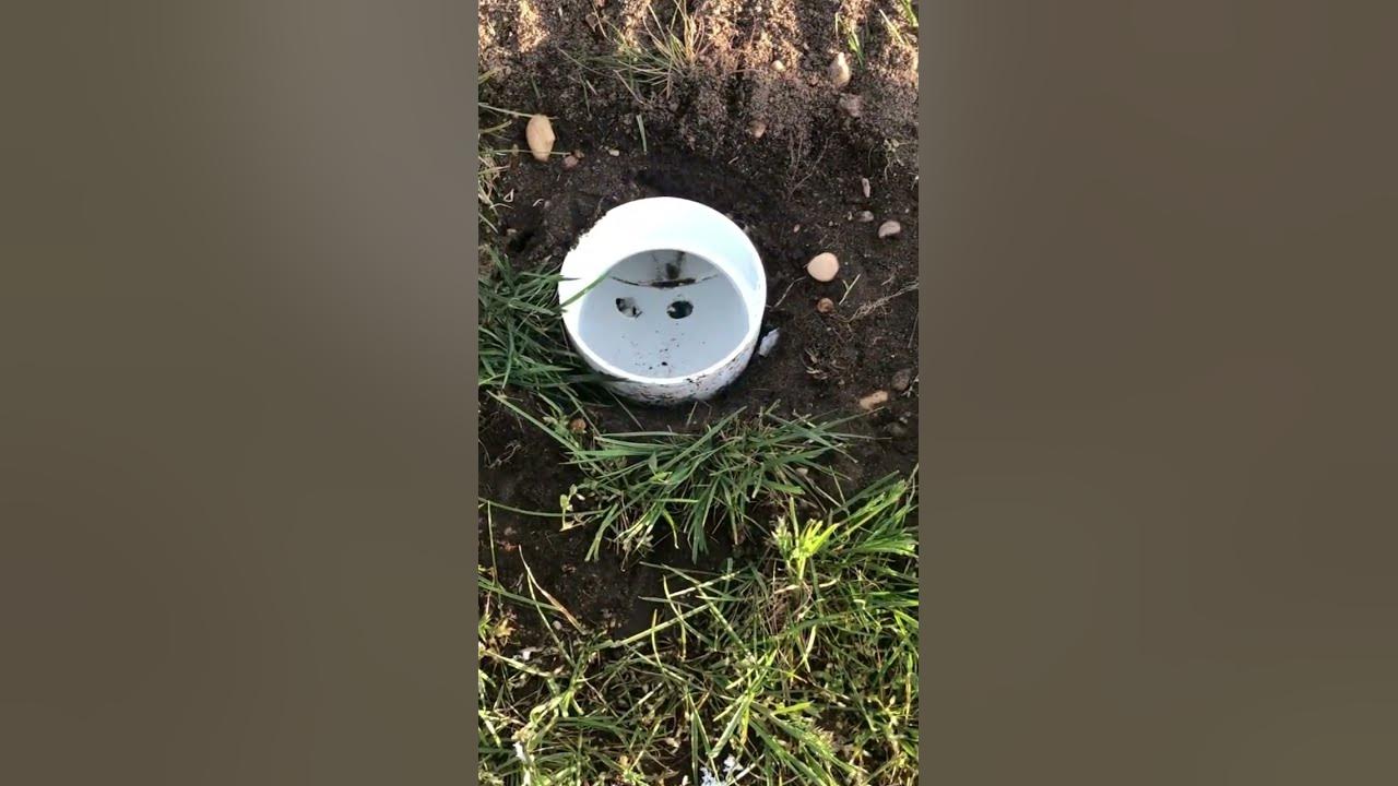 How To Fix A Flooded Yard & Prevent Drainage Pipe From Freezing - YouTube