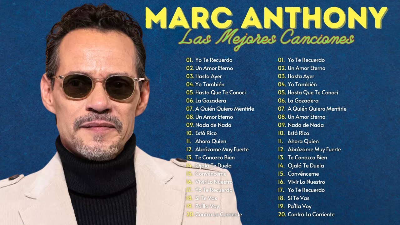 Marc Anthony Mix 2024 ~ 30 Mejores Canciones ~ Sus Mejor Exitos ~ Marc ...