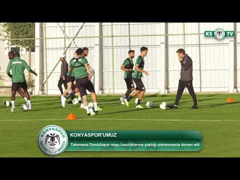 Konyaspor'umuz yaptığı antrenmanla Denizlispor maçı hazırlıklarına devam etti