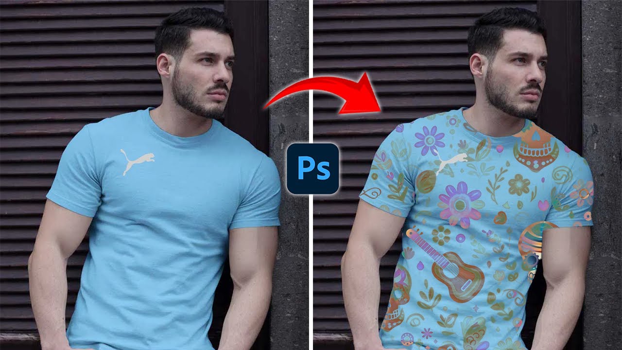 How to Add Design on T Shirt in Adobe Photoshop || Design T shirt - YouTube
