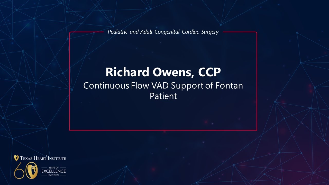 Continuous Flow VAD Support of Fontan Patient - YouTube