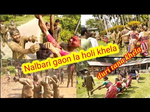 Nalbari gaon la Holi khela 2023 || Hajong video/Abhijit hajong - YouTube