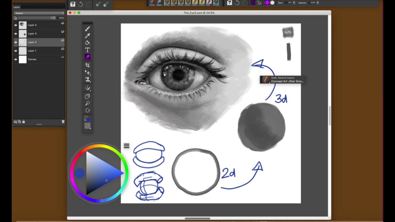 Painting like a sculptor using Corel Painter Essentials 7 - YouTube