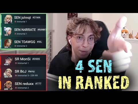 4 SEN IN RANKED ️ JOHNQT, N4RRATE, TDAWGG AGAINST REDUXX - YouTube