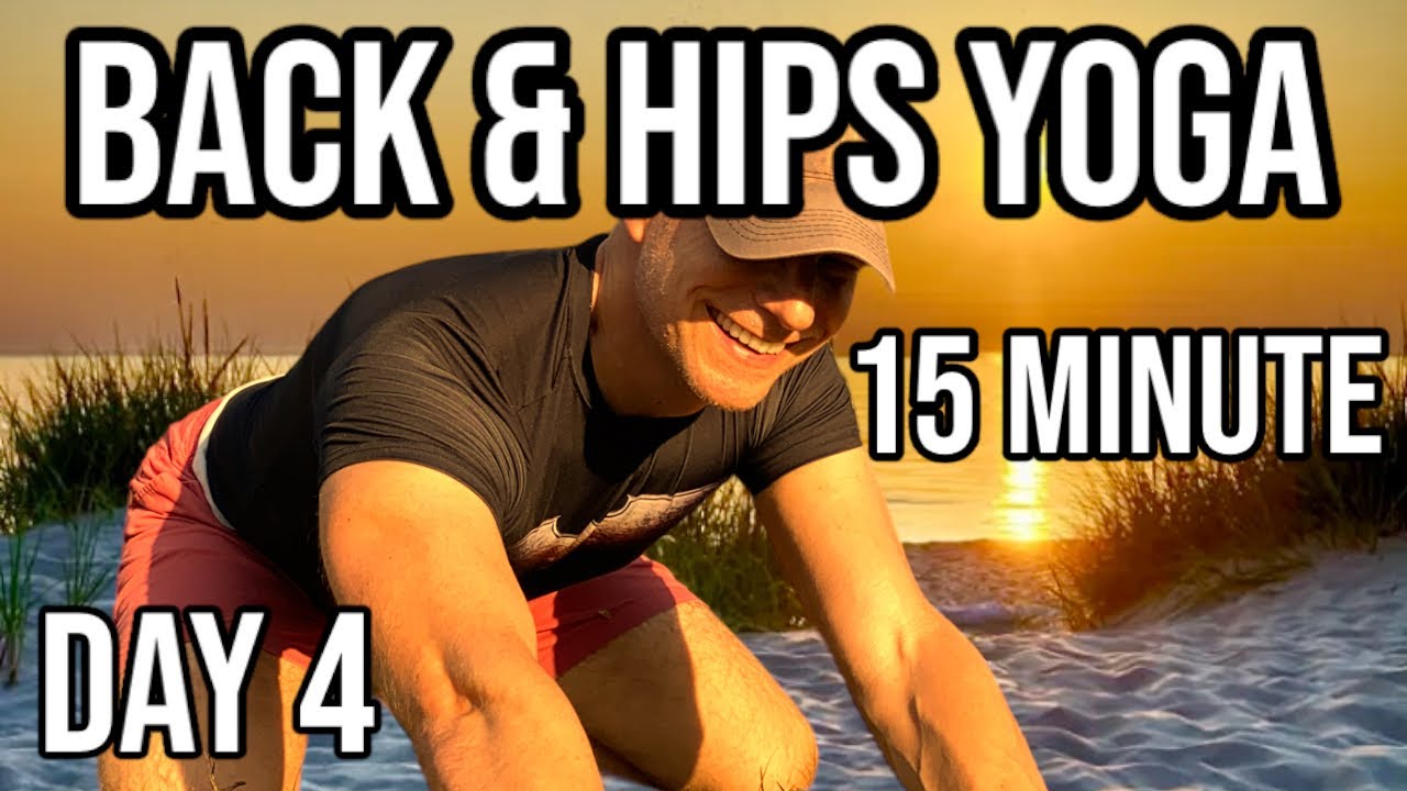 15 Min Yoga Stretch for Hip & Low Back Pain - 5 Day Yoga Challenge - YouTube
