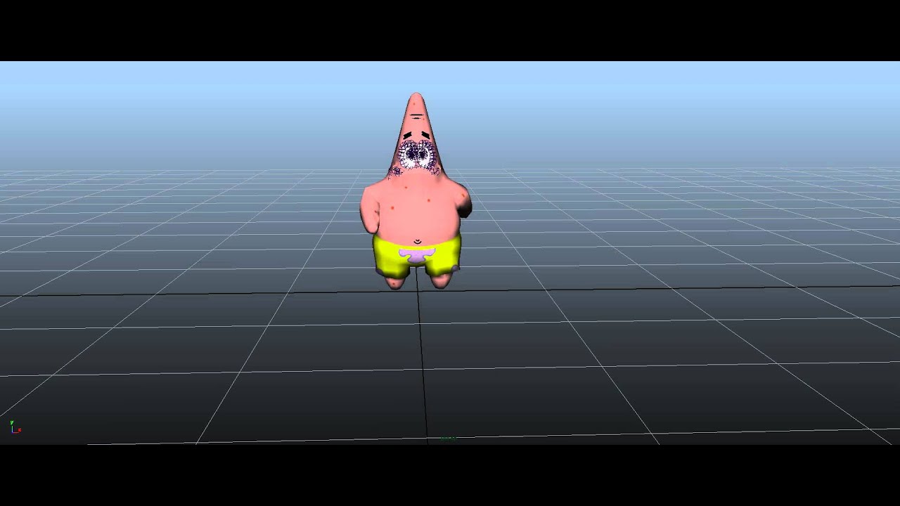 SpongeBob SquarePants BFBB, Patrick walking animation - YouTube