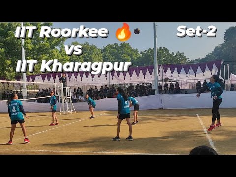 Volleyball Match Set-2 IIT Roorkee vs IIT Kharagpur - YouTube
