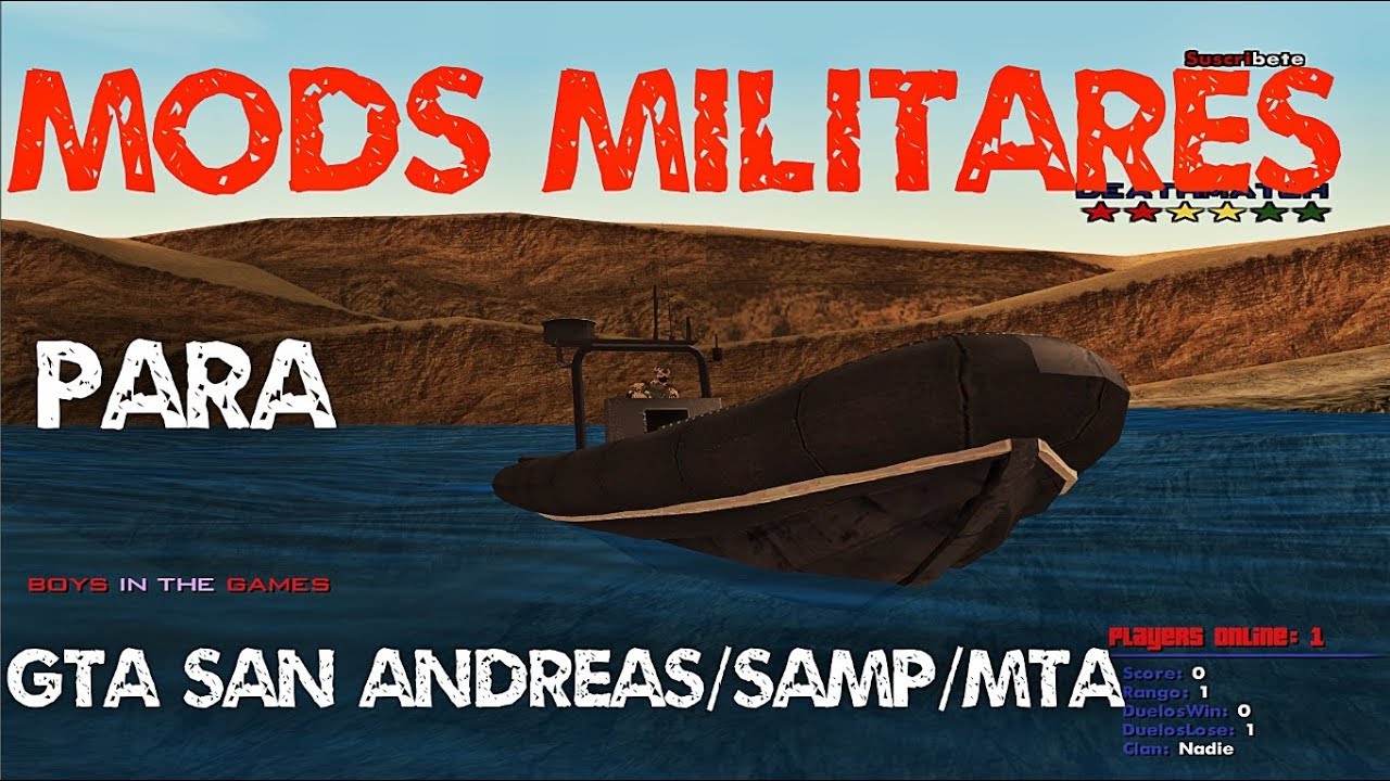 PACK MODS MILITARES para GTA SAN ANDREAS/SAMP/MTA - YouTube
