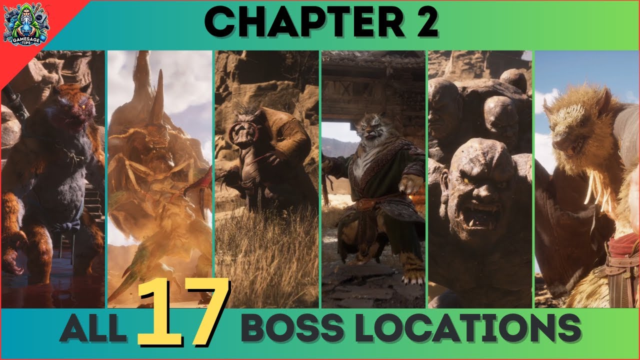 Black Myth Wukong - All Boss Locations in Chapter 2 | Secret, Hidden ...
