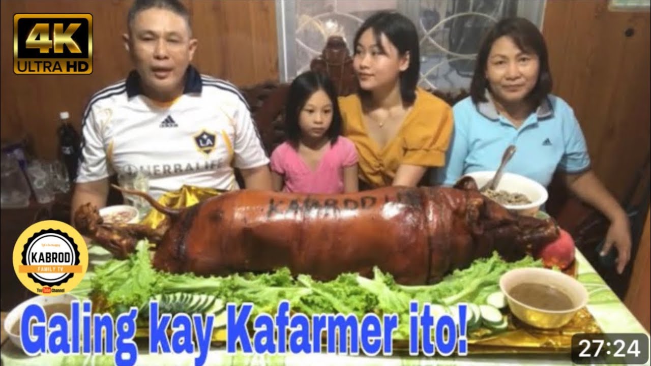 WHOLE LECHON BABOY MUKBANG NI KABROD - YouTube