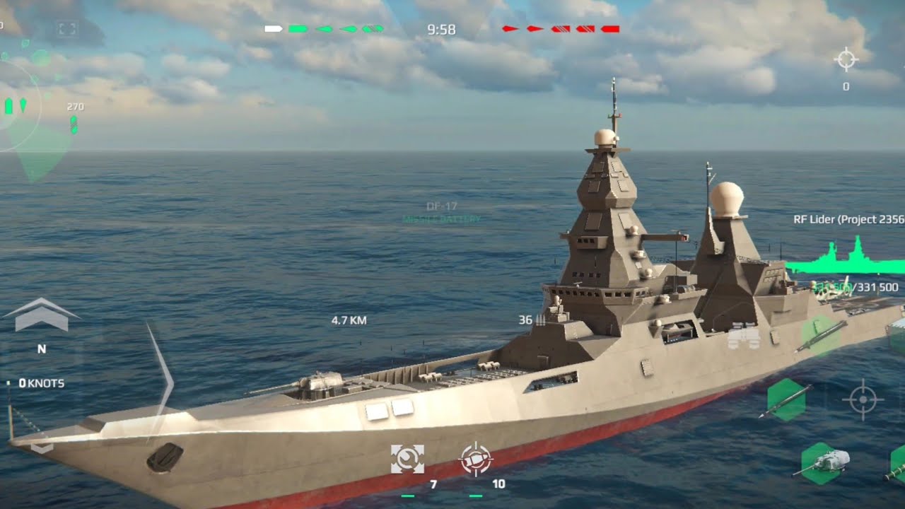 Modern Warships - RF LIDER gameplay. online match. - YouTube