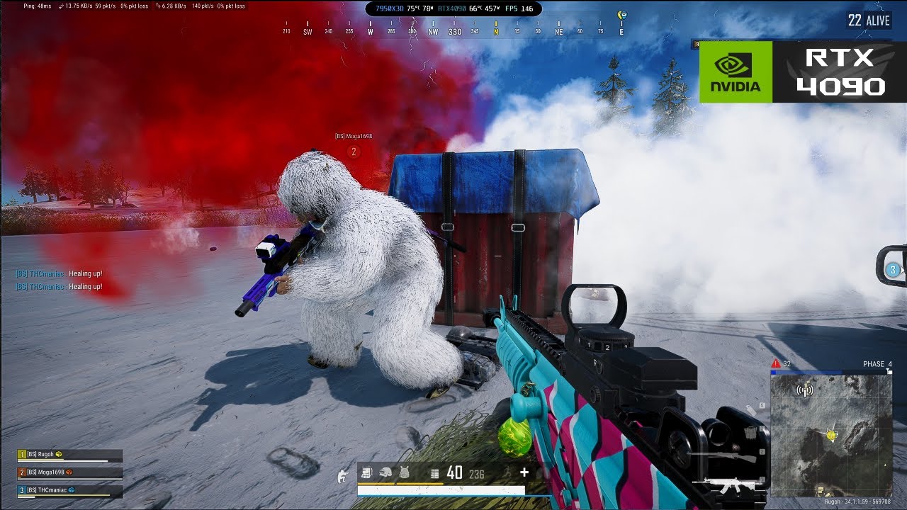 PUBG : RTX 4090 - 7950X3D (4K Max Settings) - YouTube