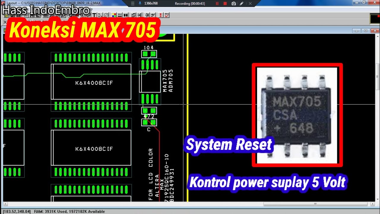 Pungsi max705 dan koneksinya di mainboard DAHAO - YouTube