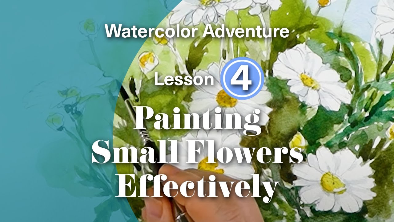 Lesson 4 I Painting Small Flowers Effectively - YouTube