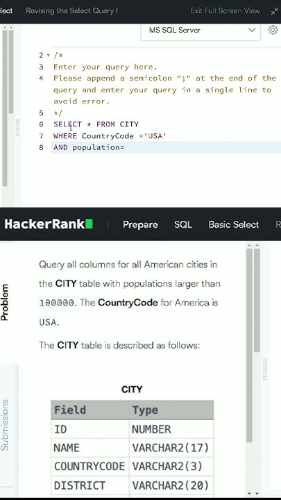 Revising The Select Query 1 Hackerrank Sql Solution Sql Hackerrank