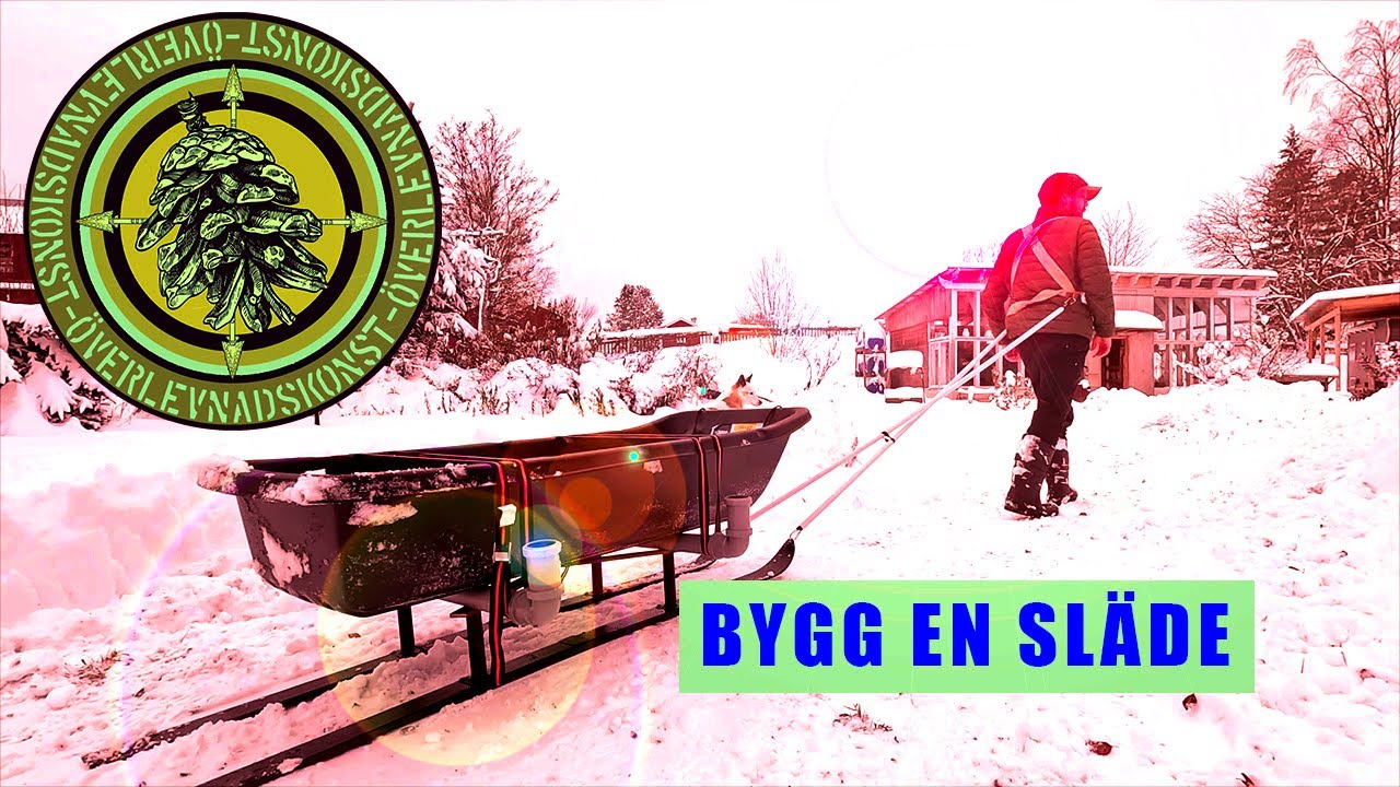 BYGG EN SLÄDE TILL PULKAN - YouTube