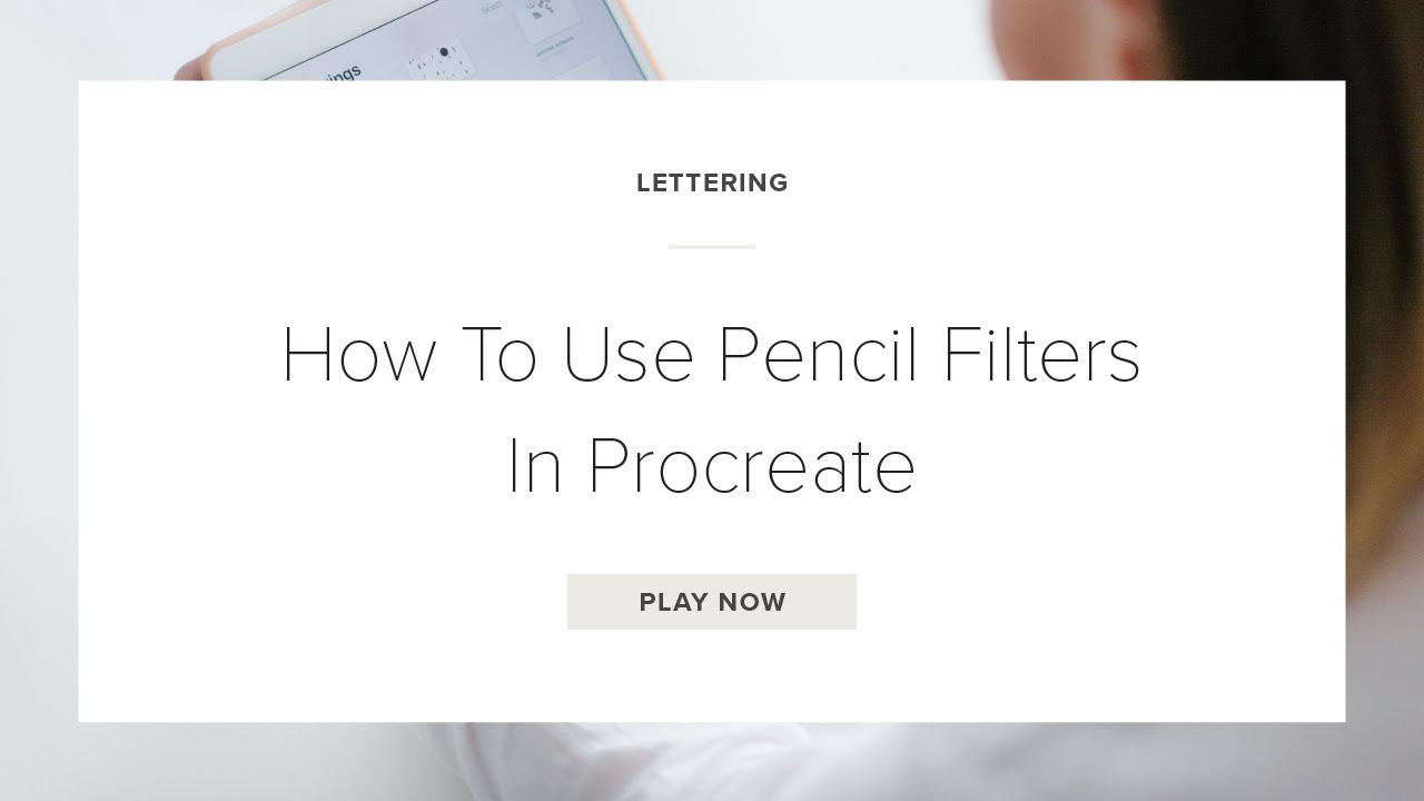 How To Use Pencil Filters In Procreate - YouTube