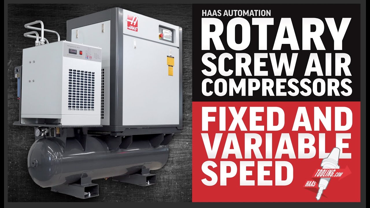 Haas' New Rotary Screw Air Compressors - Haas Automation, Inc. - YouTube