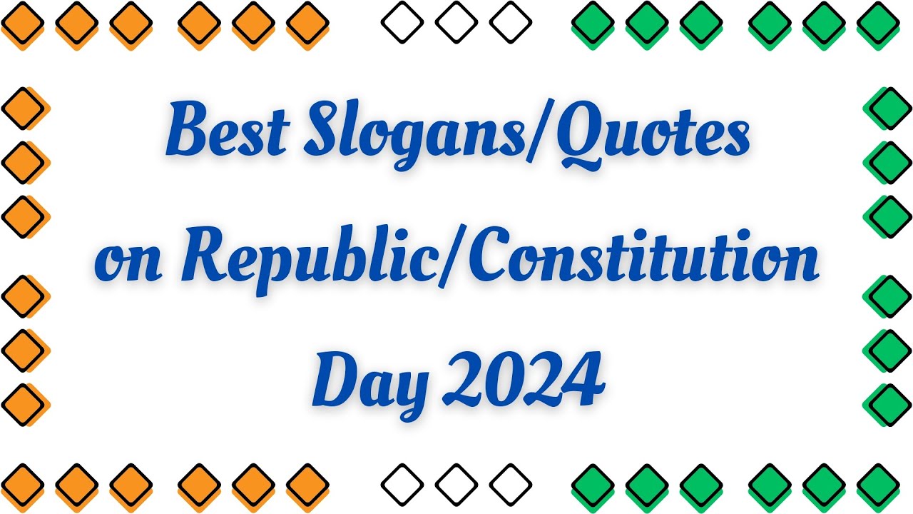 10 Best slogans on Republic (constitution) day in English||Quotes on ...