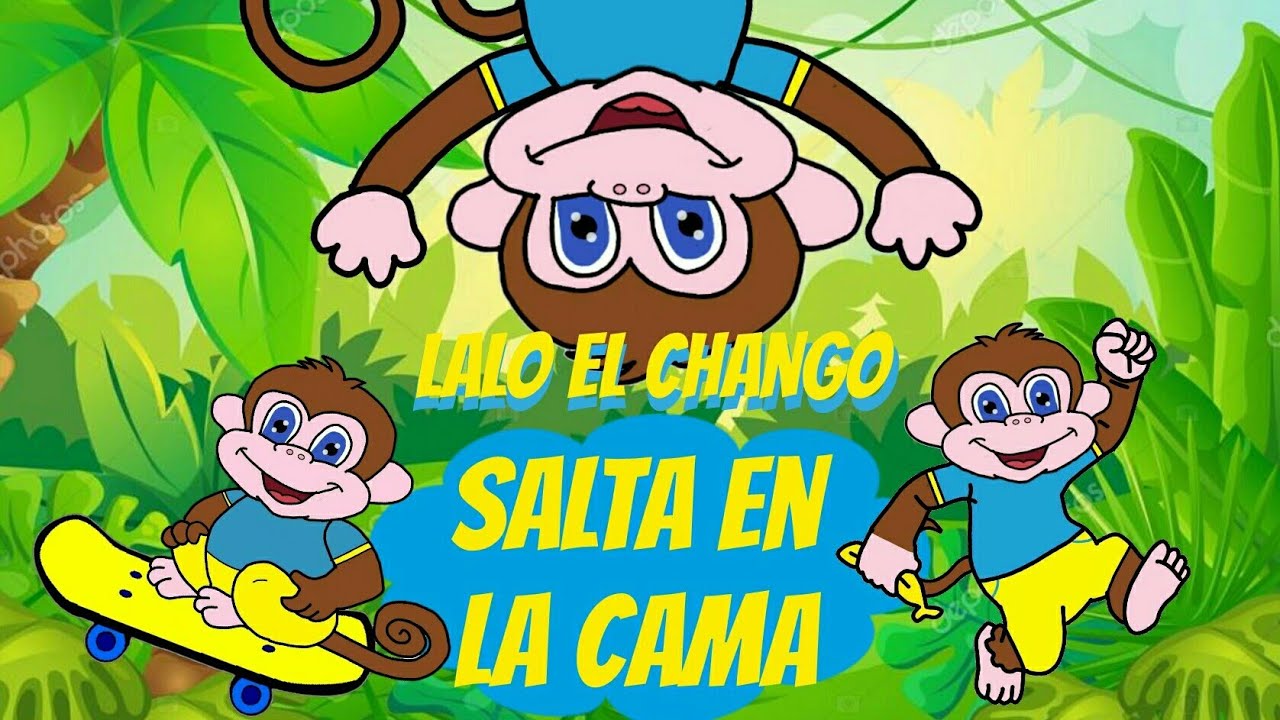 5 CHANGUITOS SALTANDO EN LA CAMA - Canciones para niños - YouTube