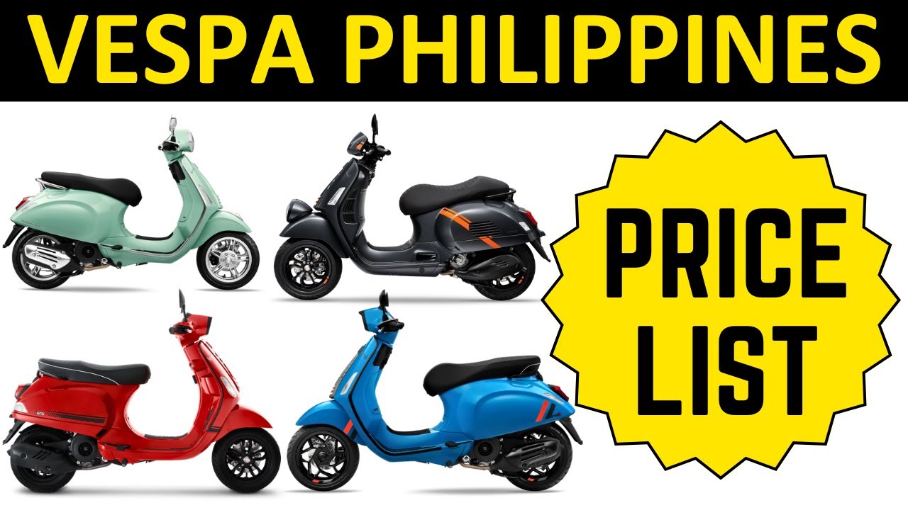 Vespa Philippines Price List 2024 | Vespa Scooter Prices | S, Sprint ...