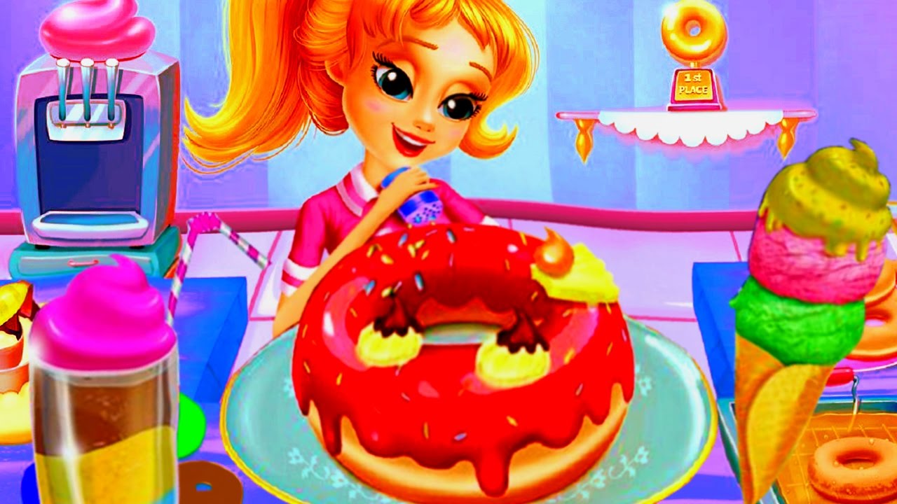 Play Cooking Kids Games to make Donuts and Ice Cream for Children ...