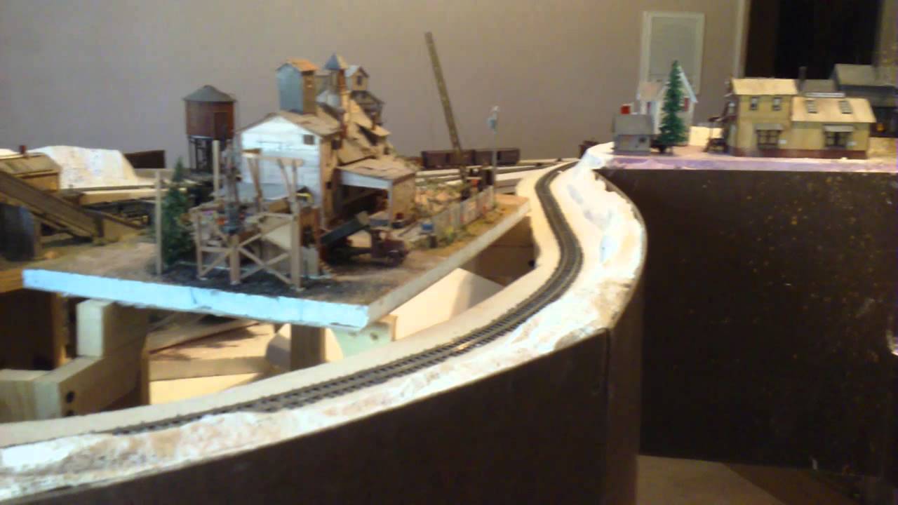 HOn3 narrow gauge layout - YouTube