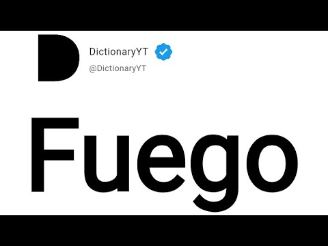 Fuego Meaning in English - YouTube