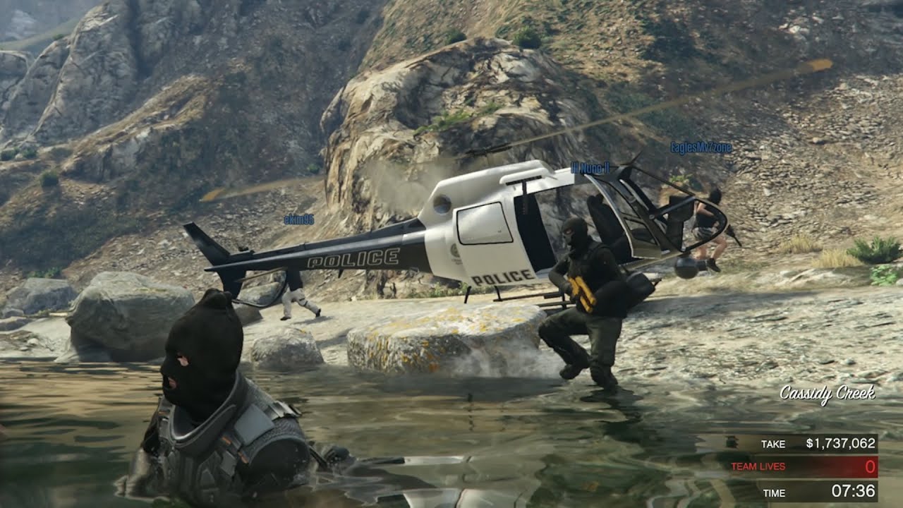Pacific Standard Heist : Elite Challenge EMP Helicopter Method - YouTube