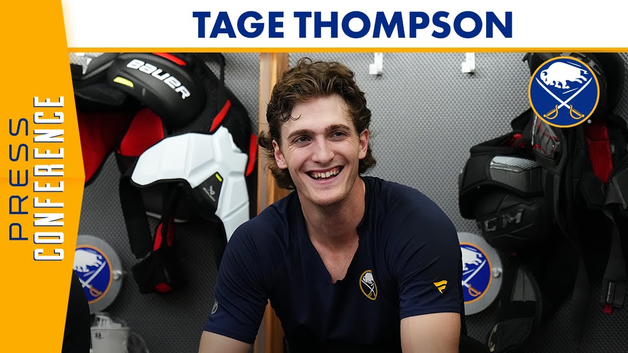 "It's A Good Feeling" | Buffalo Sabres Forward Tage Thompson Scores ...