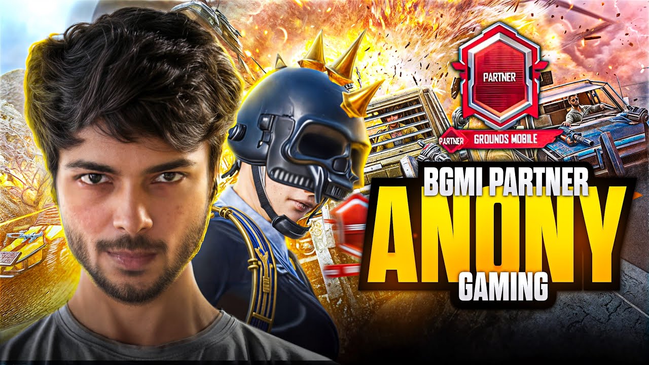 Finally BGMI Partner🔥 | Anony Gaming is Live - YouTube