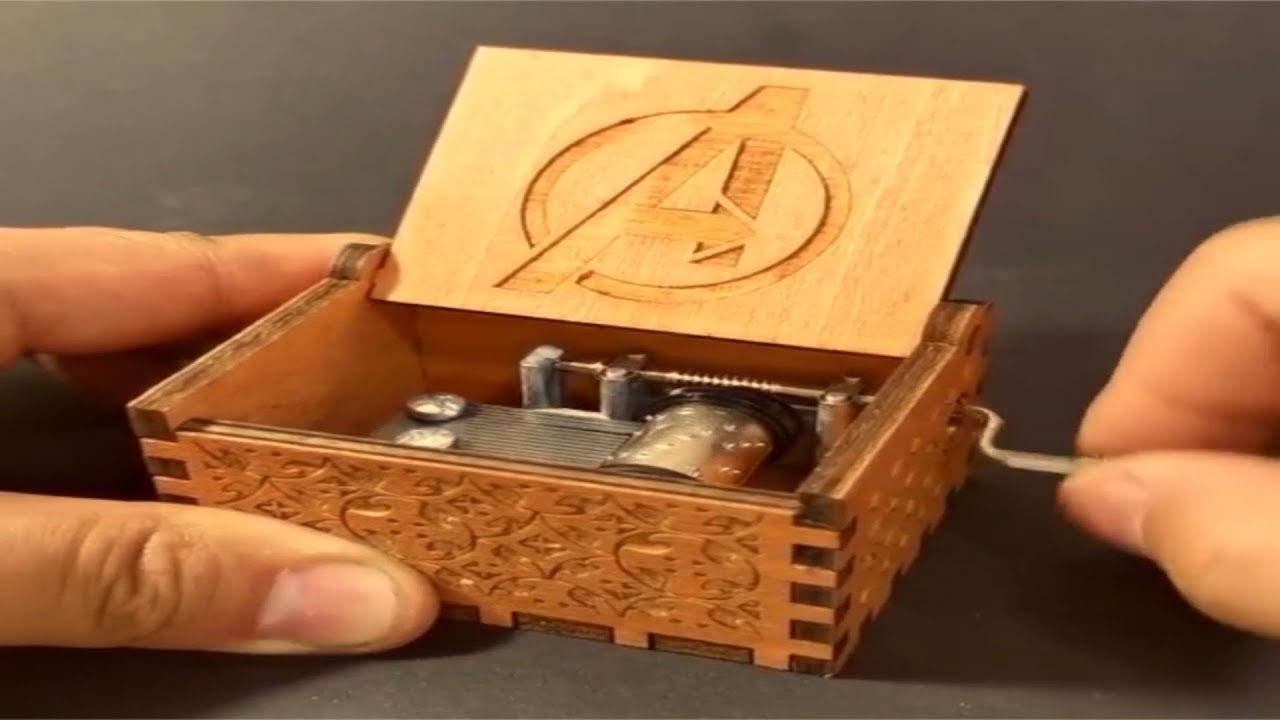 AVENGERS THEME BGM FROM WOODEN MUSIC BOX | MARVEL STUDIOS - YouTube