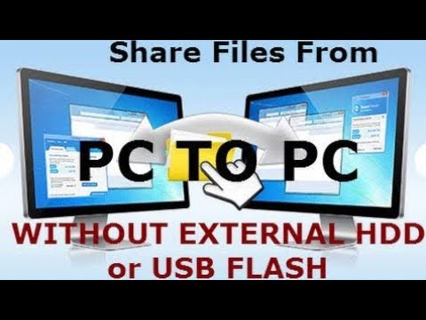 How to transfer files between 2 computers, copy paste method. - YouTube
