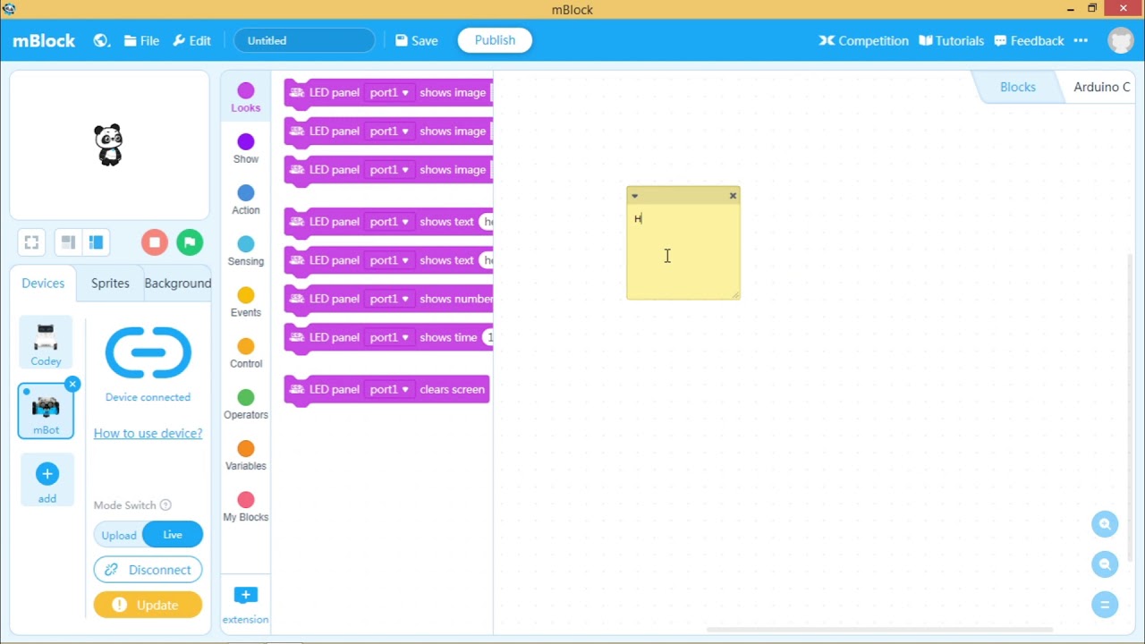 How to Connect & Upload Program ( cara koneksi mbot pada mblock 5 dan upload program mbot ...
