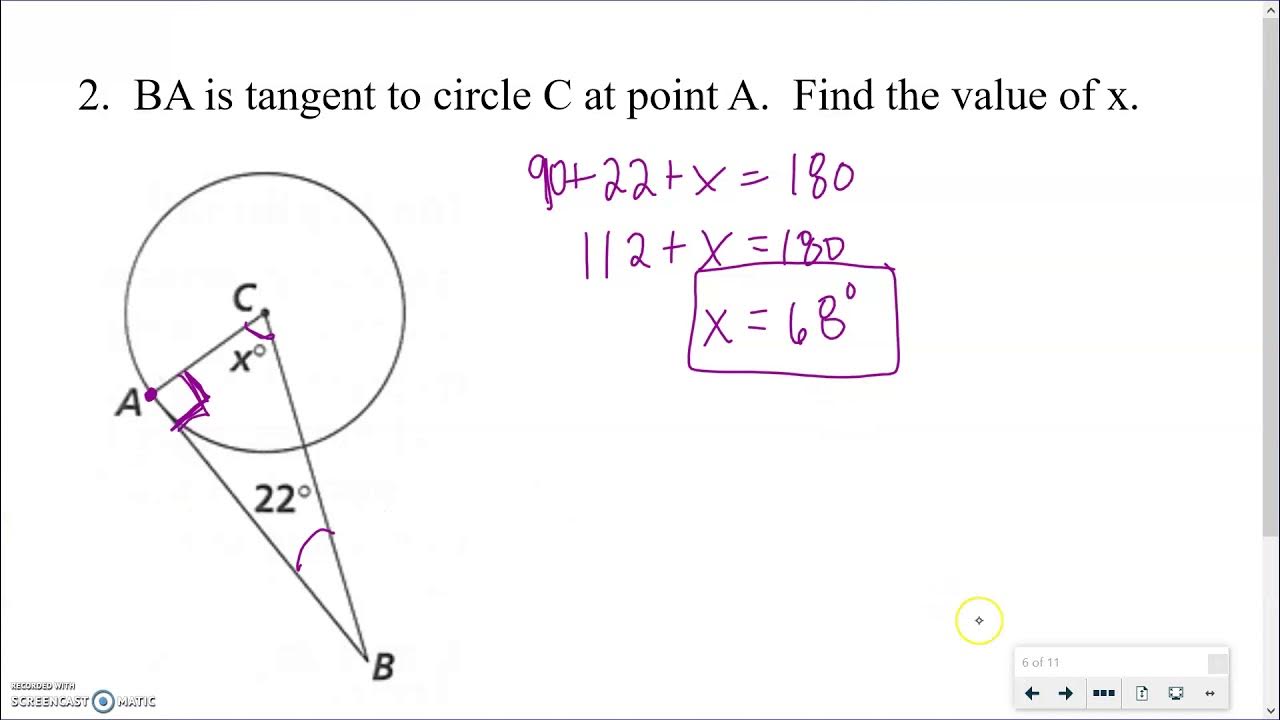 10.1 Circles and Tangent Lines - YouTube