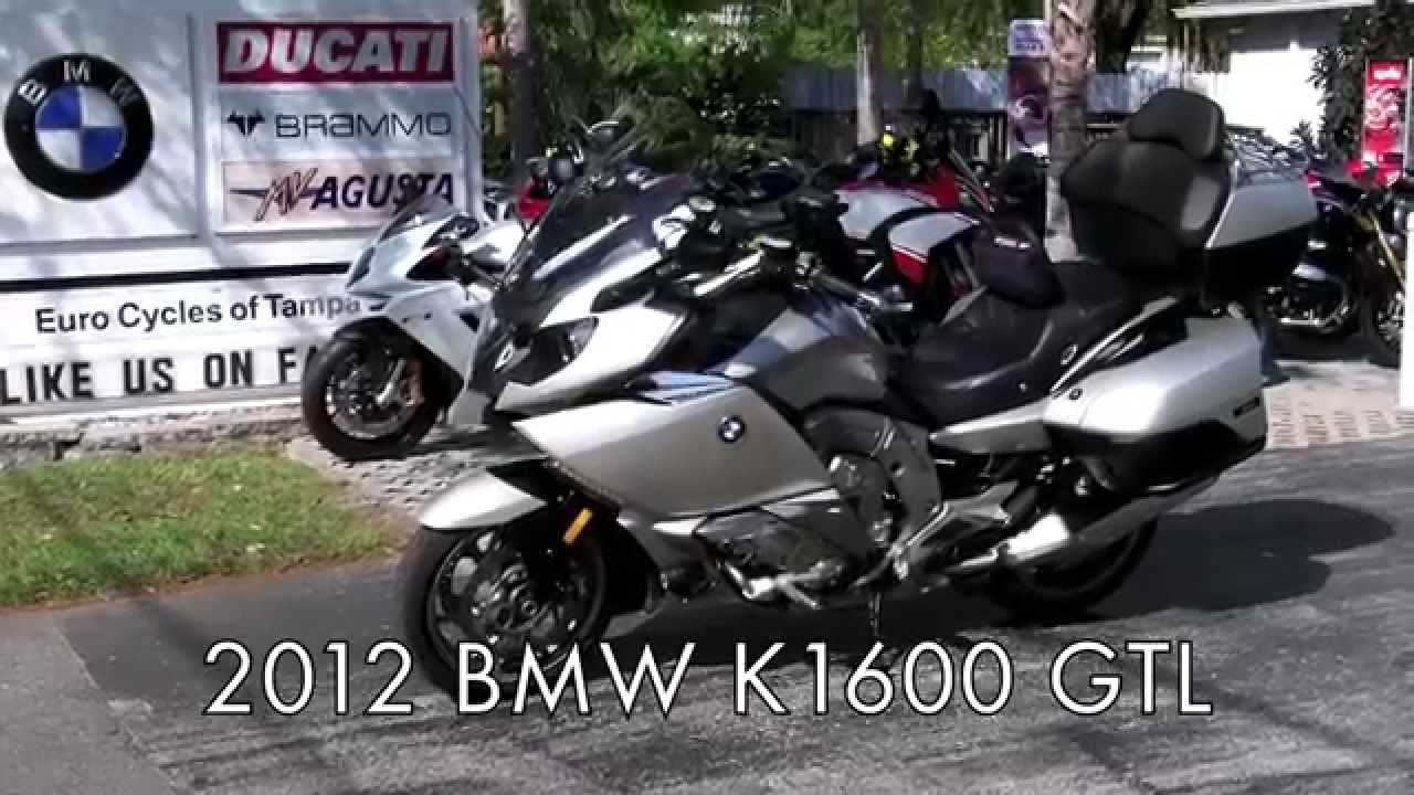 Pre-Owned 2012 BMW K1600 GTL Silver at Euro Cycles of Tampa Bay - YouTube