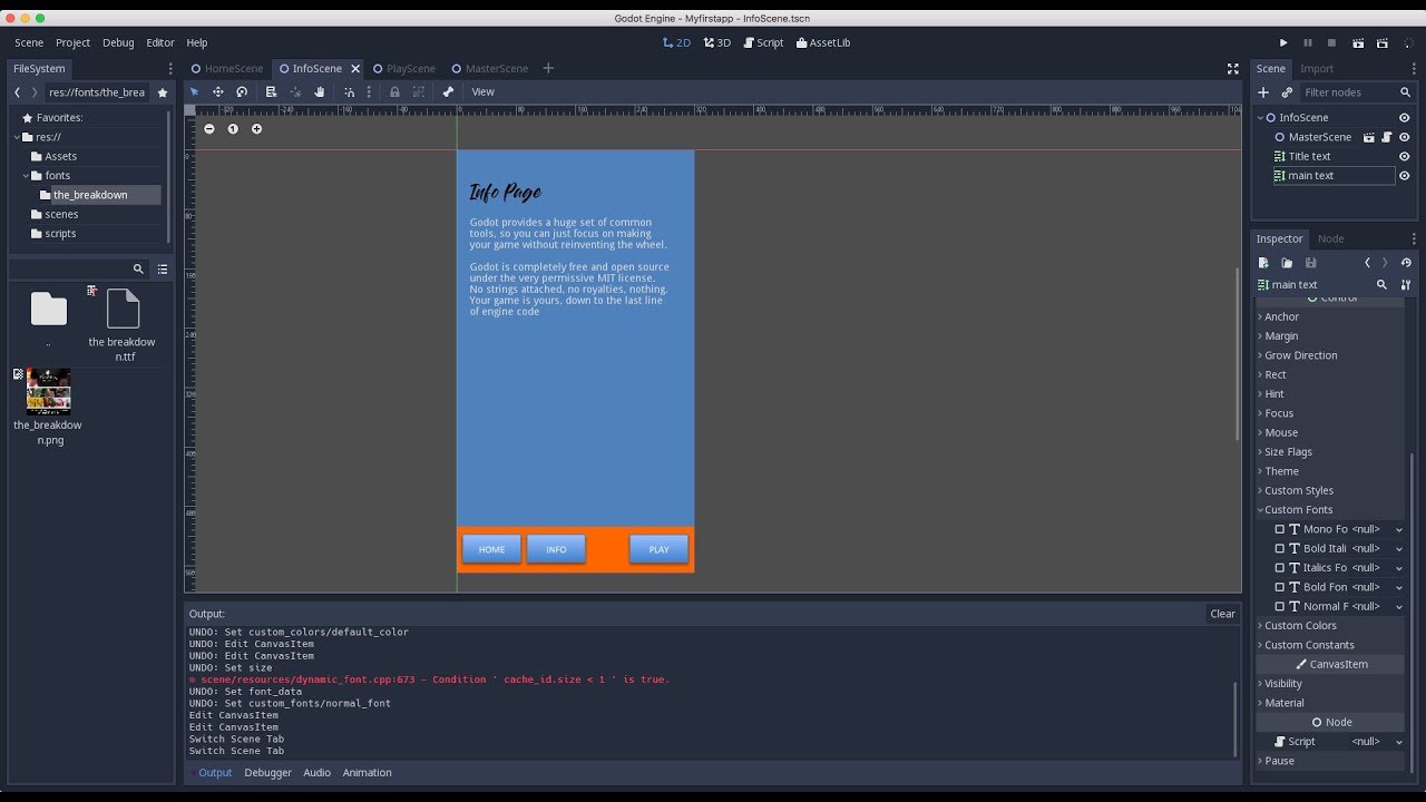 5. App development 101 - Text and Godot - YouTube