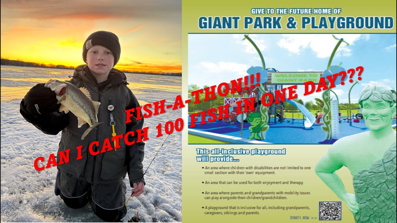 FISH-A-THON!!! Can I Catch 100 Fish in ONE DAY to Help Raise Money for ...
