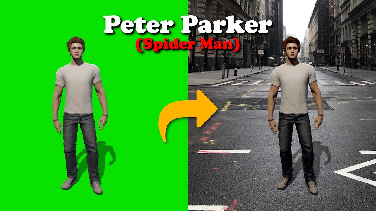 Marvel's Spider Man Remastered PC || Peter parker Green Screen || Green ...
