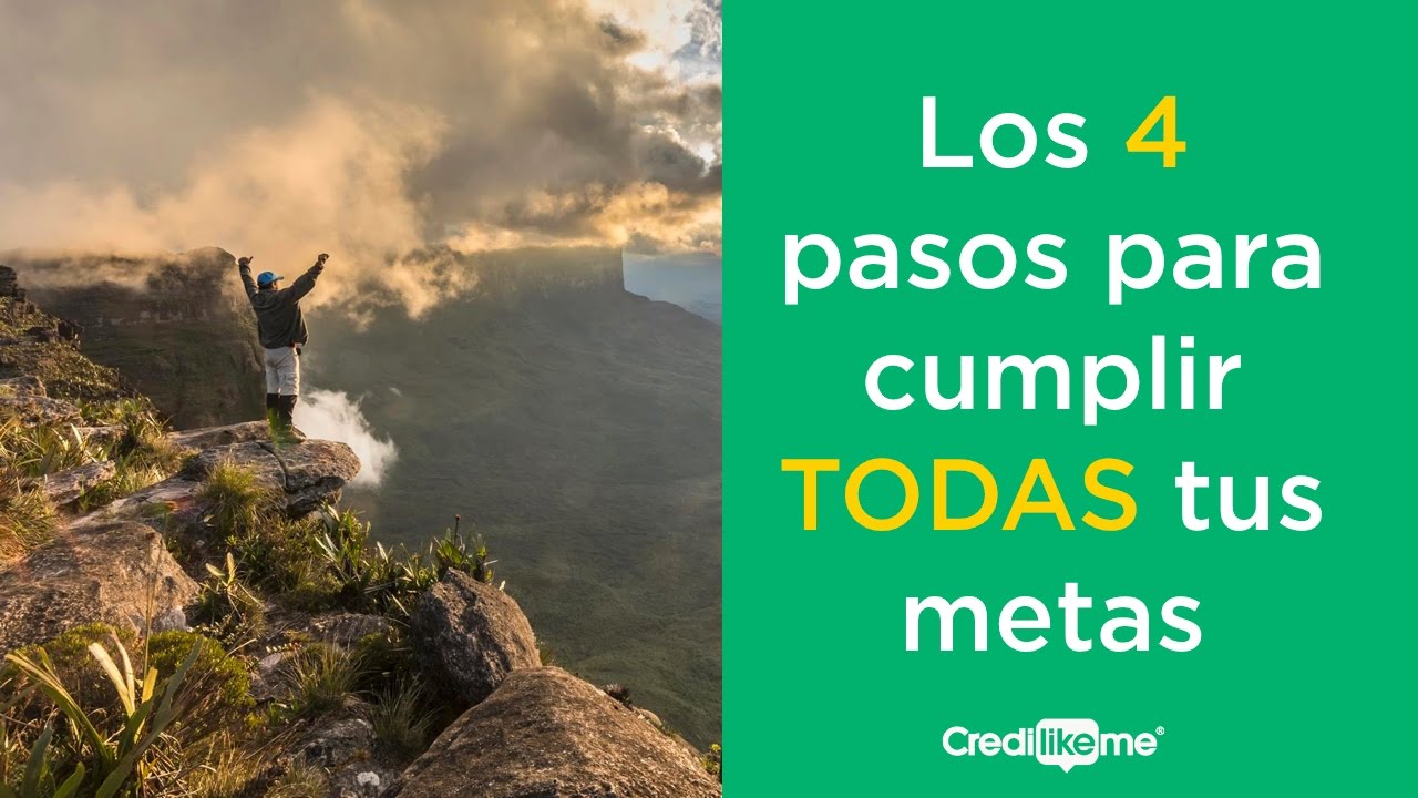 Los 4 pasos para cumplir todas tus metas by Credilikeme - YouTube