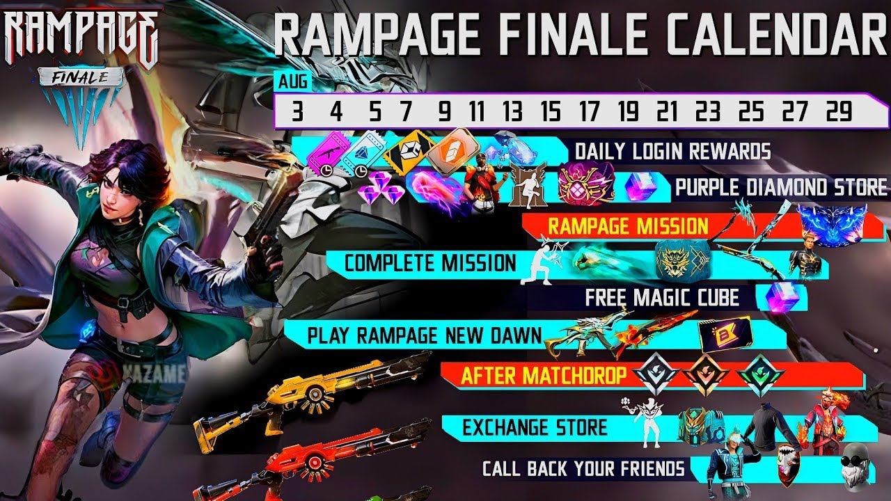 ඊලගට එන Rampage Final Event එක | Free Fire Rampage Final Event Full ...