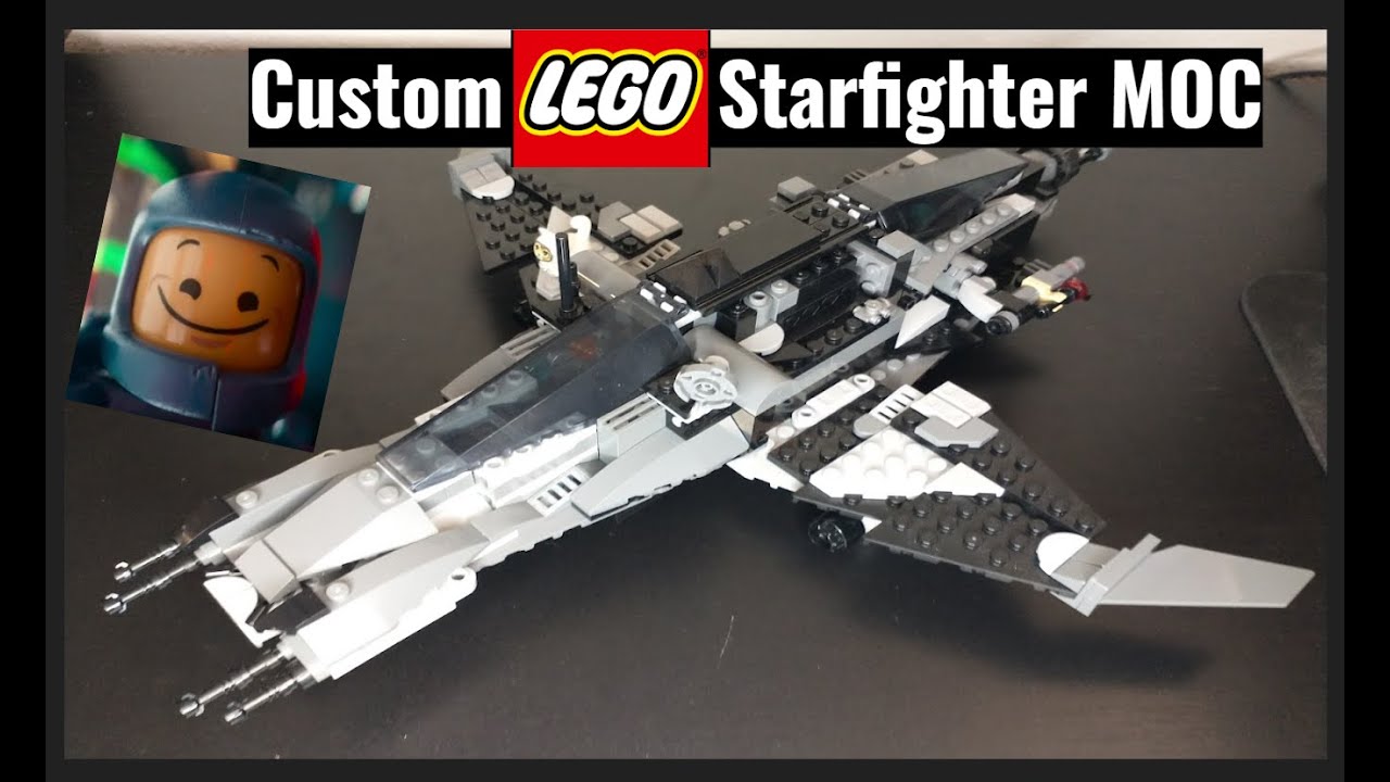 SPACESHIP! Custom LEGO Starfighter MOC (My Own Creation) - YouTube