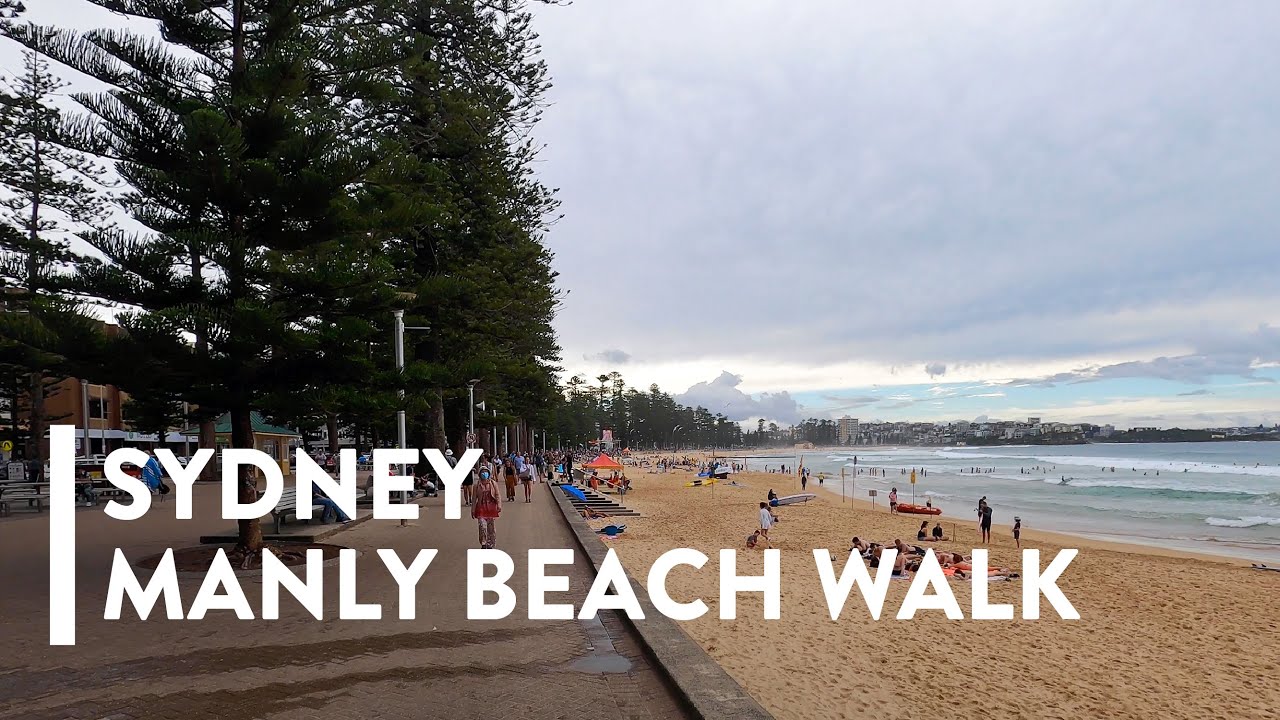 [4K] WALKING: SYDNEY, AUSTRALIA - Manly Beach - YouTube