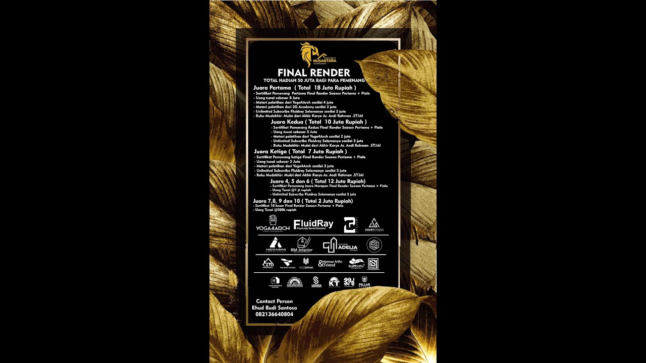 Penilaian Kompetisi Final Render Stage 4 dengan dewan Juri Pak Reinaldo ...