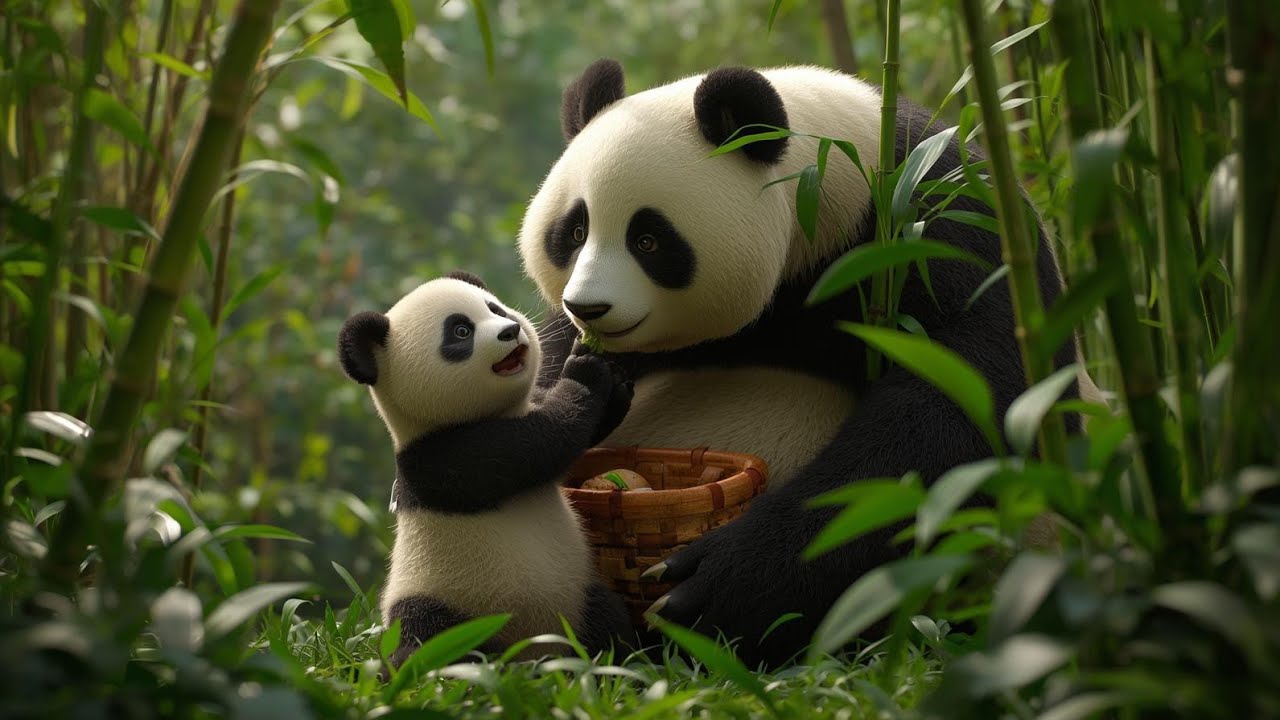 Panda Poem kindergarten and story ️ Kids learning poems ️ Bedtime ...