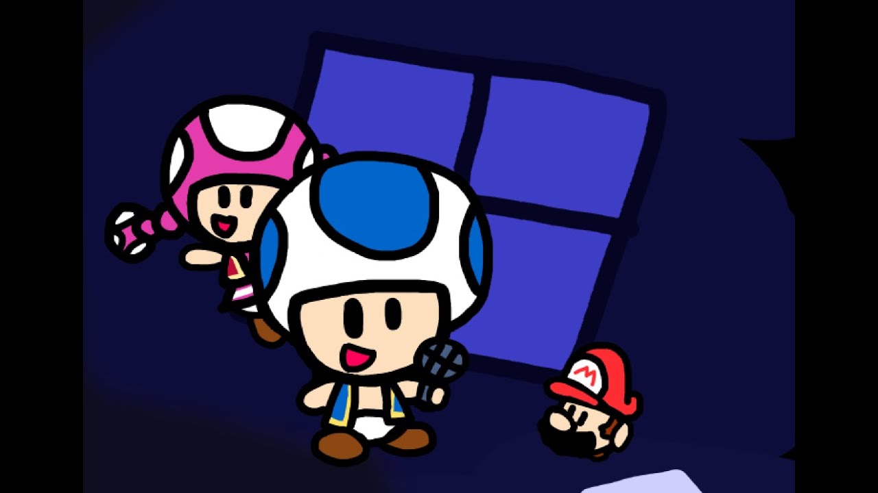 Fnf Mods: Toad and Toadette (plus mario) - YouTube