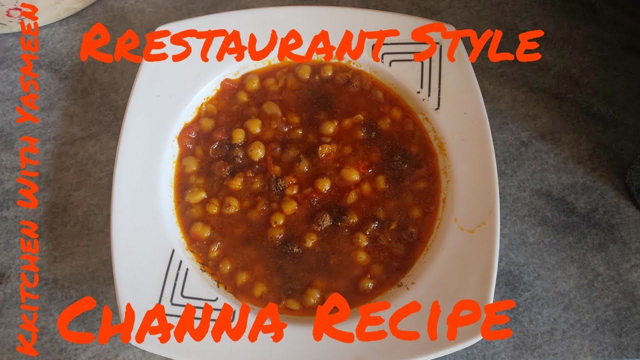Restaurant Style Cholay Recipe | Channa Recipe | Kitchen With Yasmeen ...